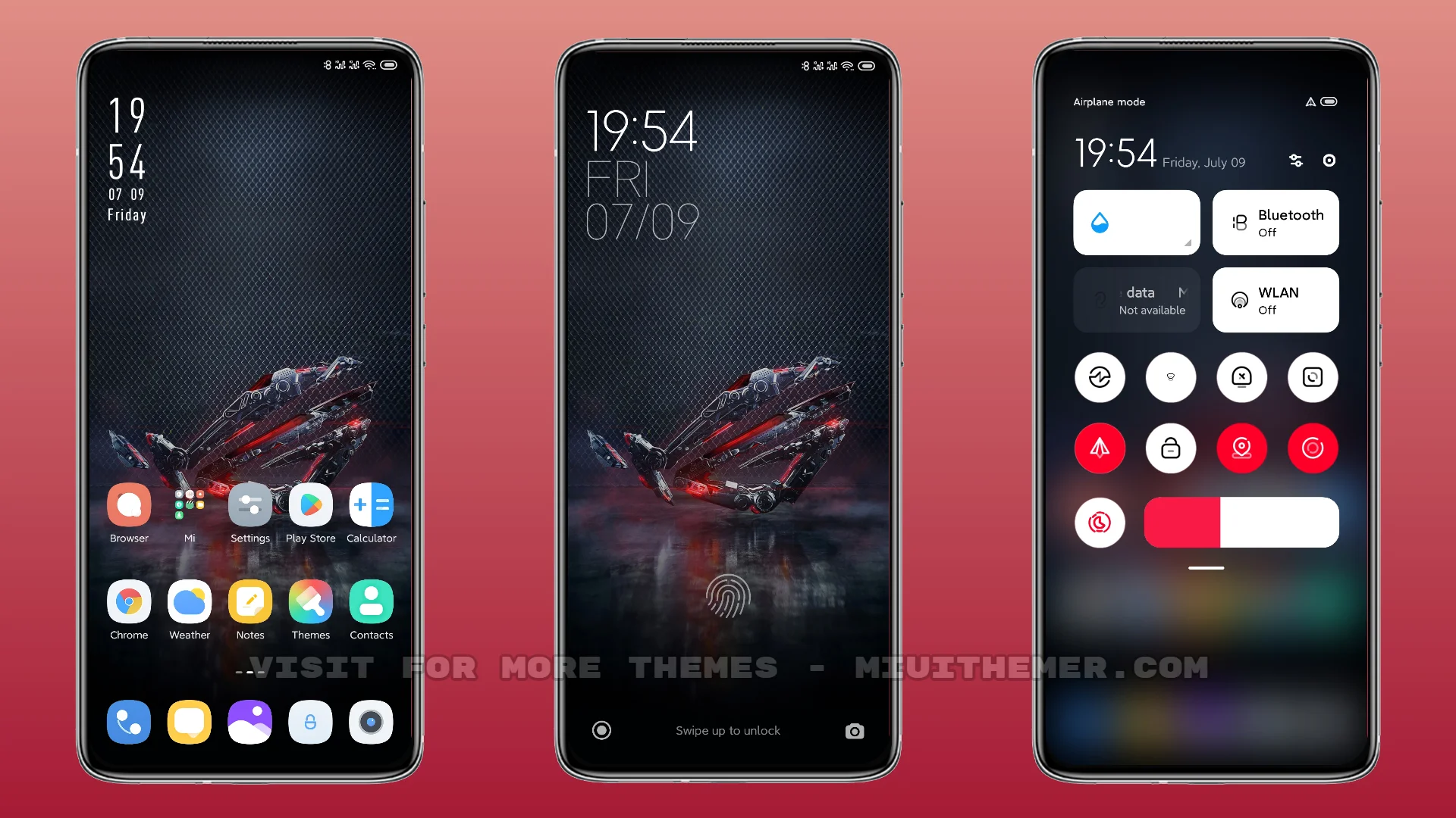 Asus Red 12 MIUI theme for Xiaomi and Redmi Devices - MIUI Themer