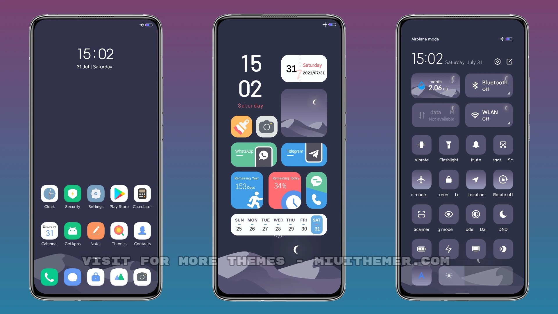 Purple Night MIUI theme for Xiaomi and Redmi devices - MIUI Themer