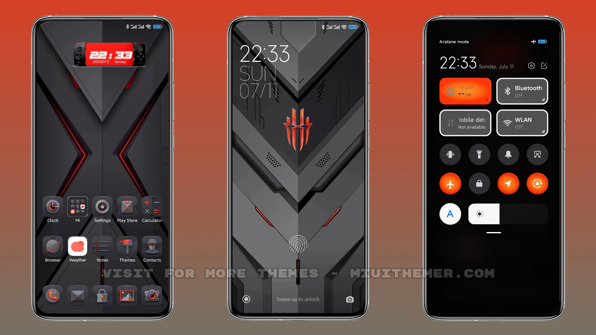 Red Magic 6 Pro MIUI theme for Xiaomi and Redmi Devices - MIUI Themer