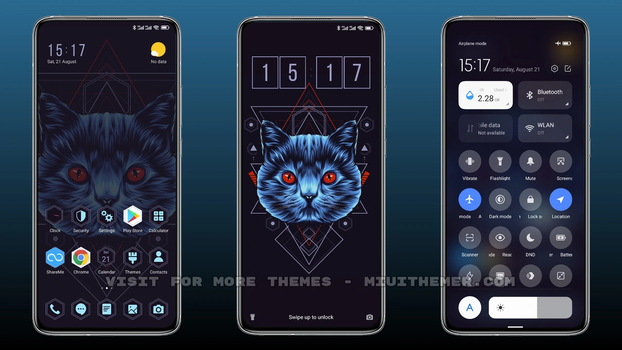 Cat -Dark MIUI theme for Xiaomi and Redmi devices - MIUI Themer