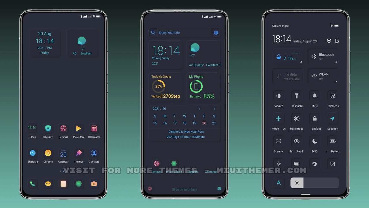 Magistic Dark MIUI theme for Xiaomi and Redmi devices - MIUI Themer