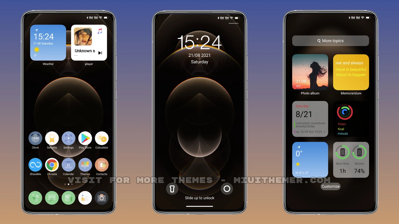 iPhone Pro MIUI theme for Xiaomi and Redmi devices - MIUI Themer