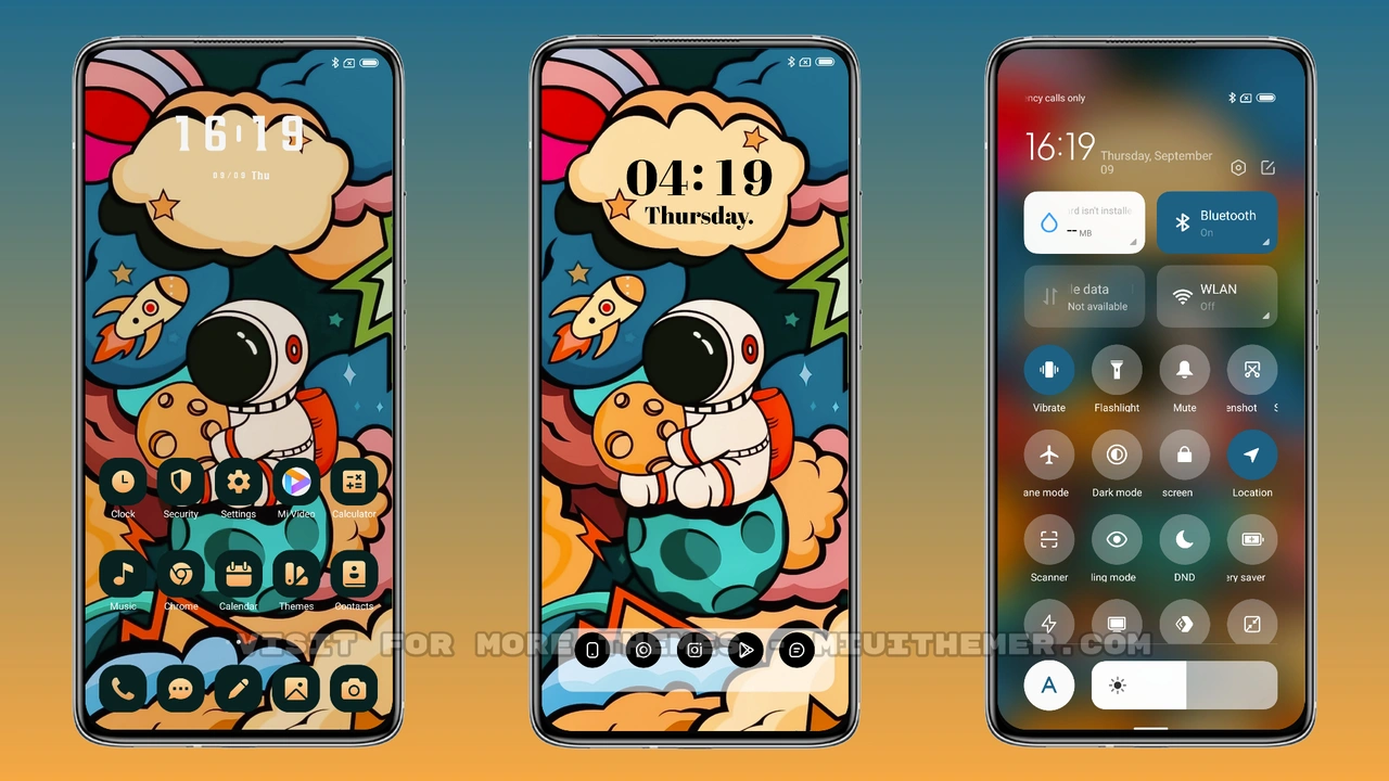 Astronaut MIUI theme for Xiaomi and Redmi devices - MIUI Themer