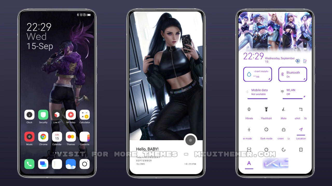KDA Line X MIUI theme for Xiaomi and Redmi devices - MIUI Themer