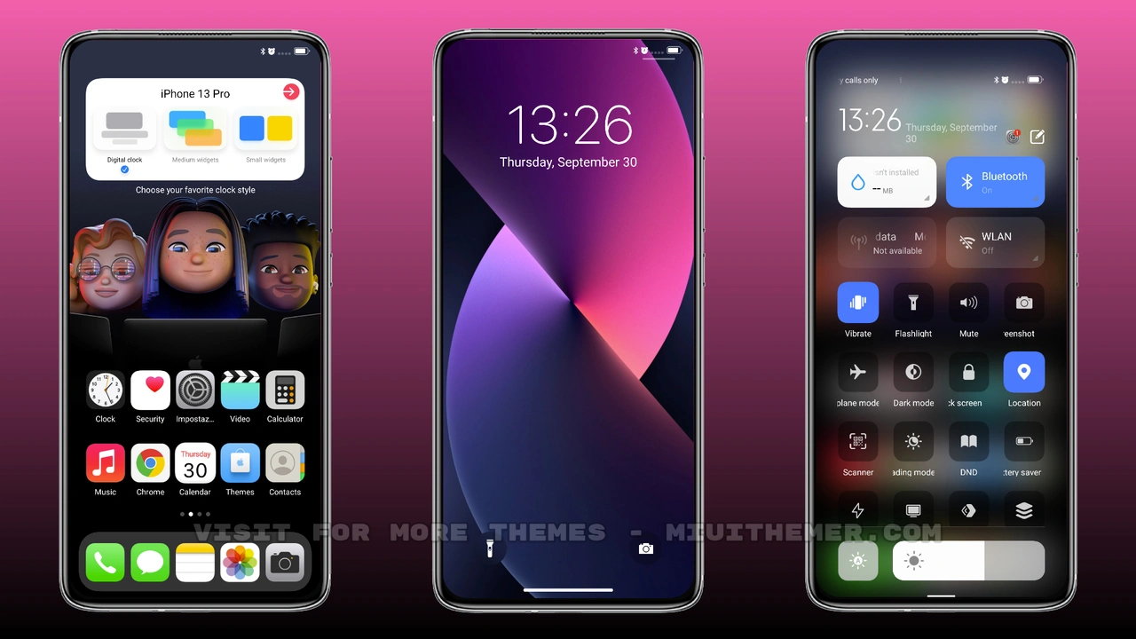 Pro MIUI theme with iPhone 13 style for Xiaomi and Redmi devices - MIUI ...