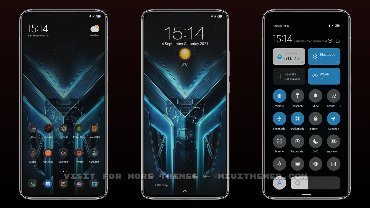 Rog Phone 3 MIUI theme for Xiaomi and Redmi devices - MIUI Themer