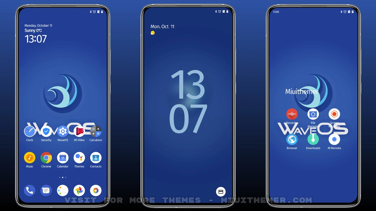 WaveOS MIUI theme for Xiaomi and Redmi devices - MIUI Themer