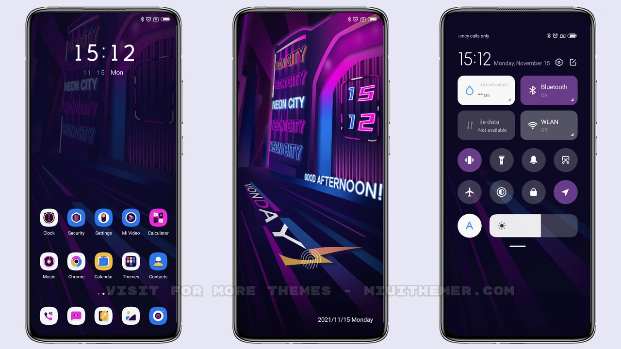 Backstreet Neon MIUI theme for Xiaomi and Redmi devices - MIUI Themer