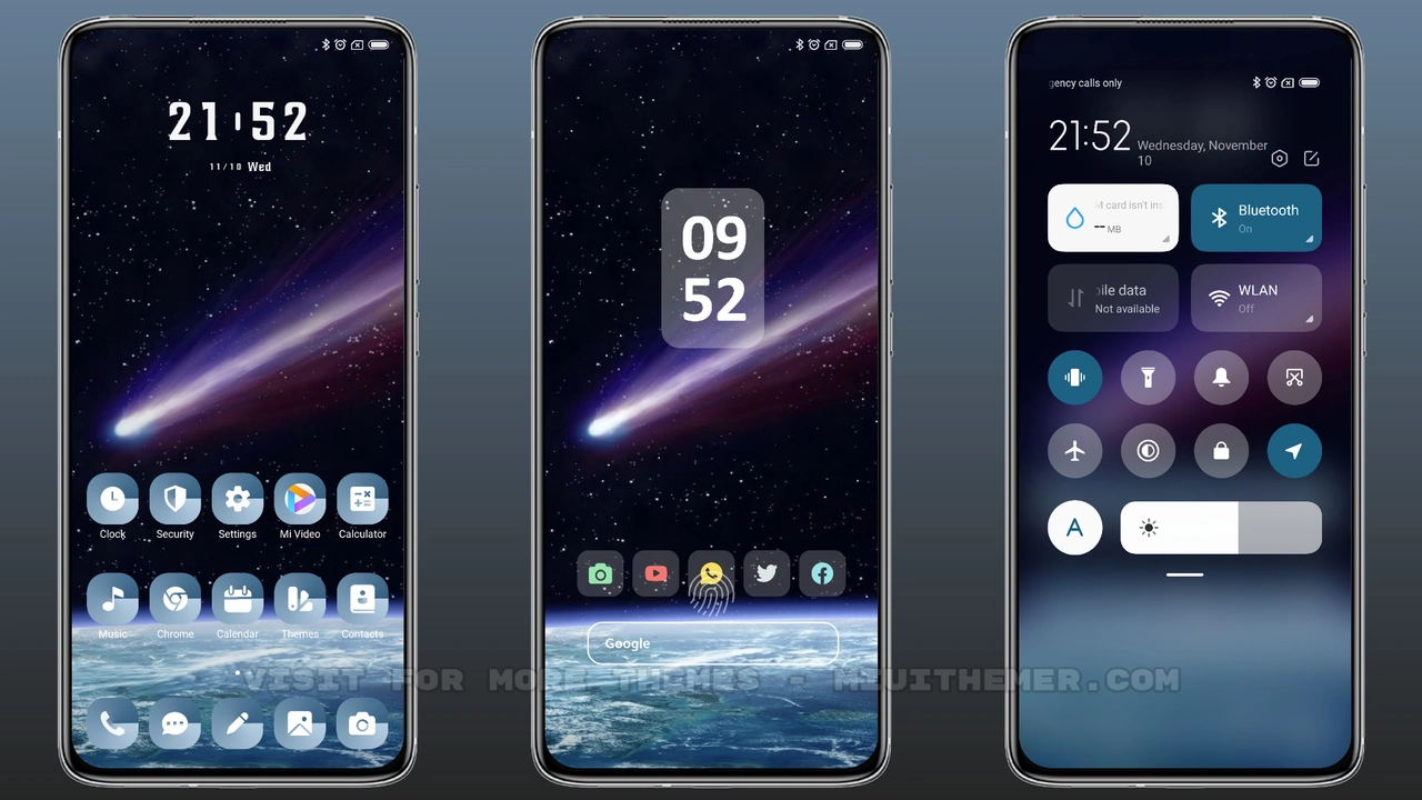 Comet Muru MIUI theme for Xiaomi and Redmi devices - MIUI Themer