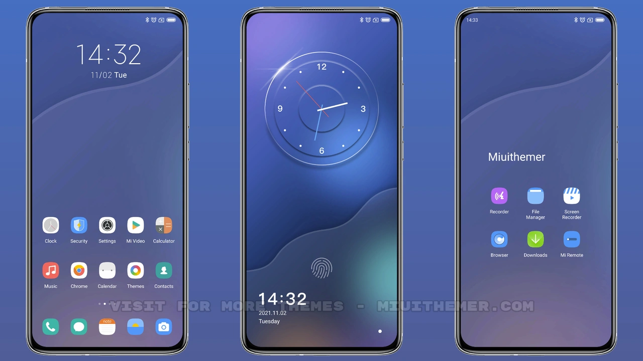 Glass clock MIUI theme for Xiaomi and Redmi devices - MIUI Themer