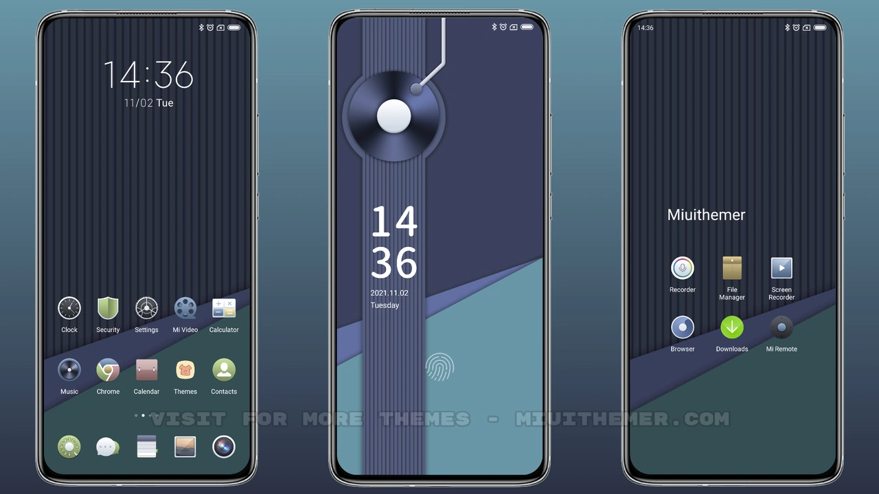 Widget grayscale Business MIUI theme for Xiaomi and Redmi devices ...