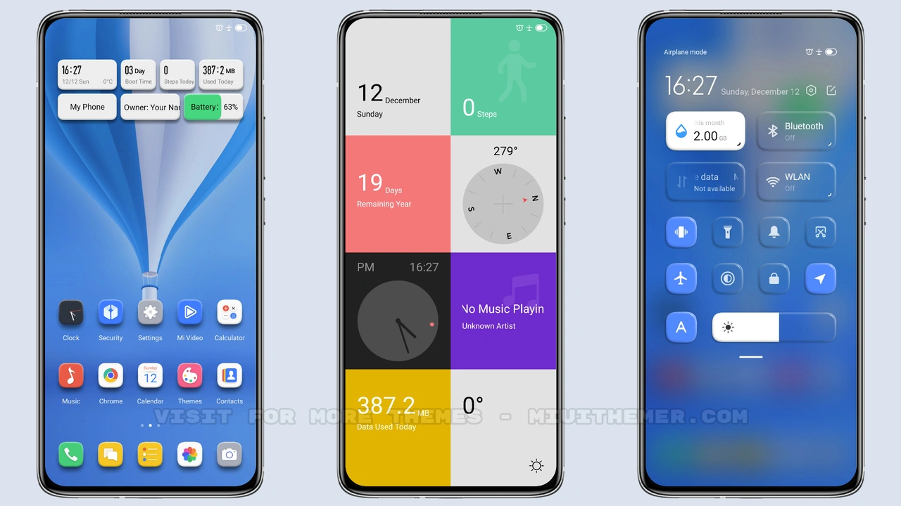 Pure 3D OS MIUI theme for Xiaomi and Redmi devices - MIUI Themer