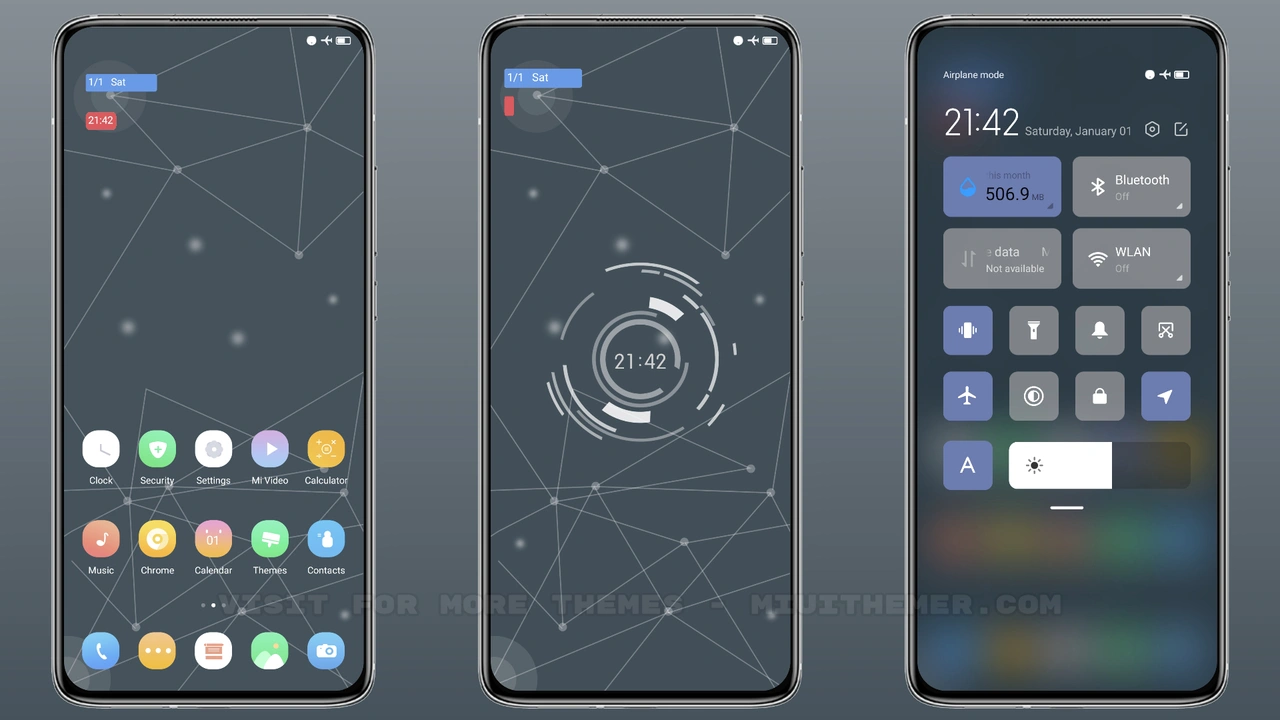 Rotating clock MIUI theme for Xiaomi and Redmi devices - MIUI Themer