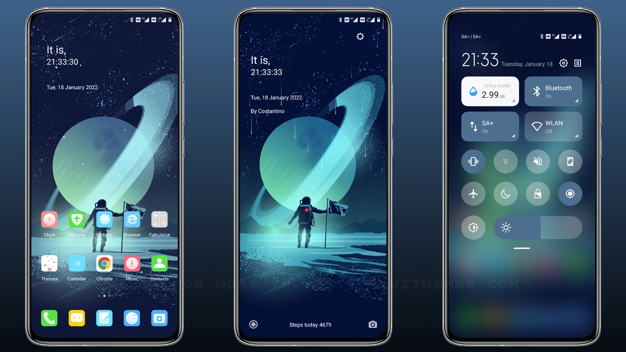 Spazio MIUI theme for Xiaomi and Redmi devices - MIUI Themer