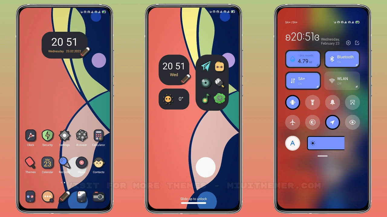 Cartoon mod V13 MIUI theme for Xiaomi and Redmi devices - MIUI Themer
