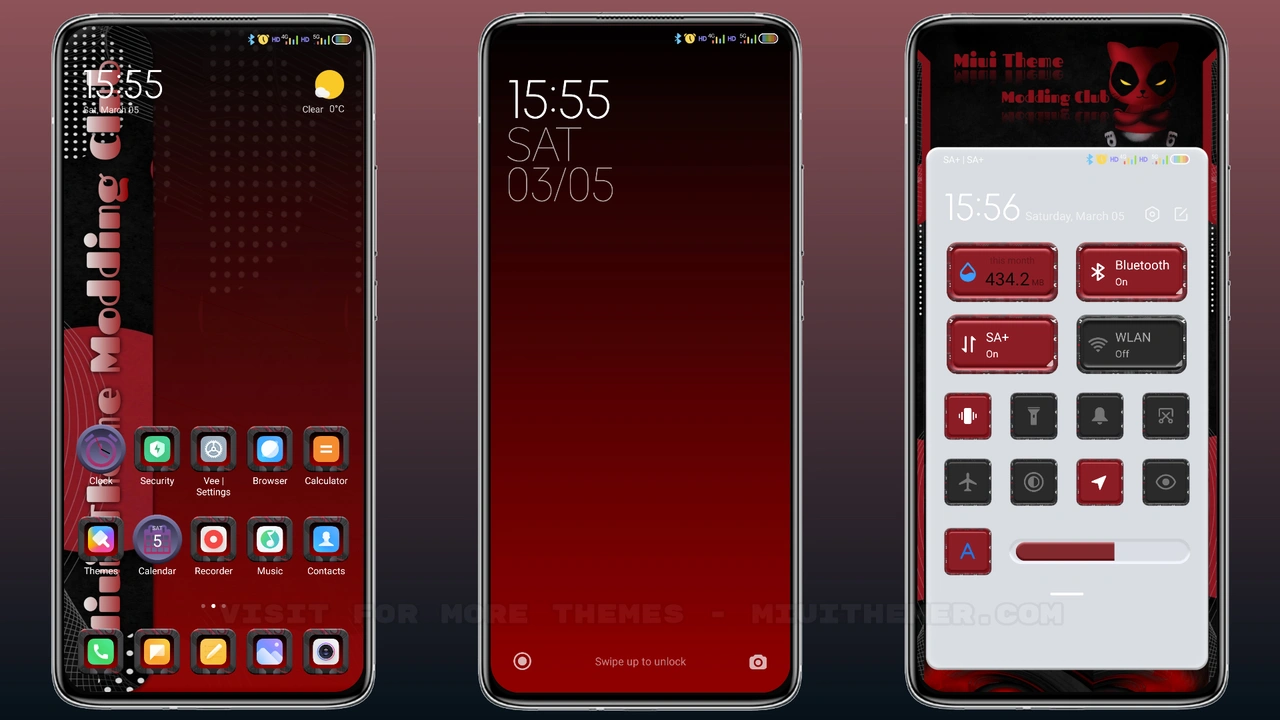 Red Meong V12.5 MIUI theme for Xiaomi and Redmi devices - MIUI Themer