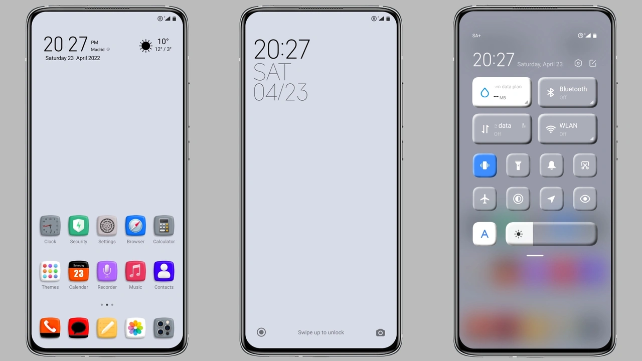 3D Gray MIUI theme for Xiaomi and Redmi devices - MIUI Themer