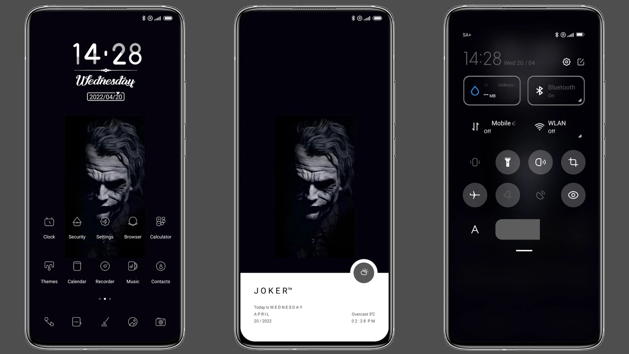 Invincible Dark MIUI theme for Xiaomi and Redmi devices - MIUI Themer