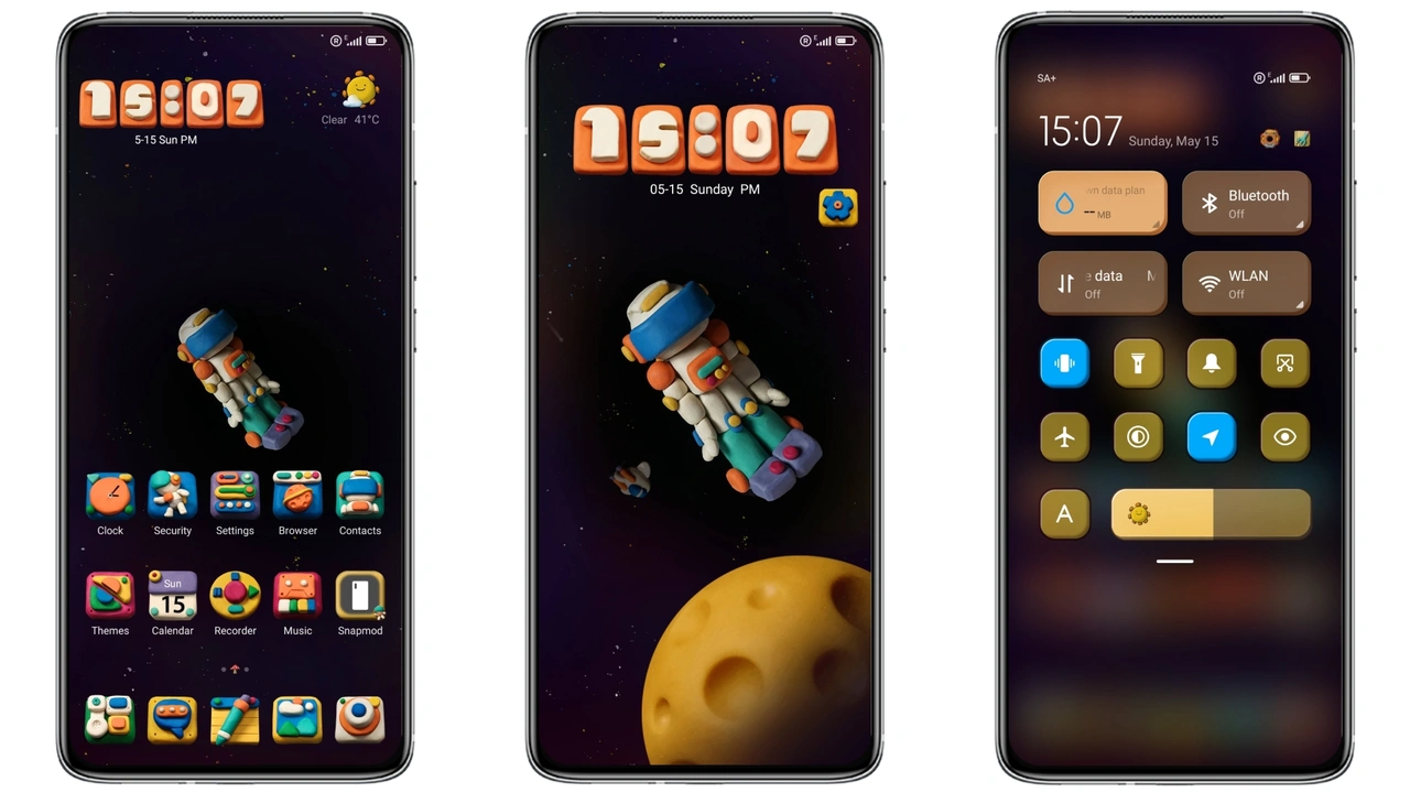 SpaceMan Clay MIUI theme for Xiaomi and Redmi devices - MIUI Themer