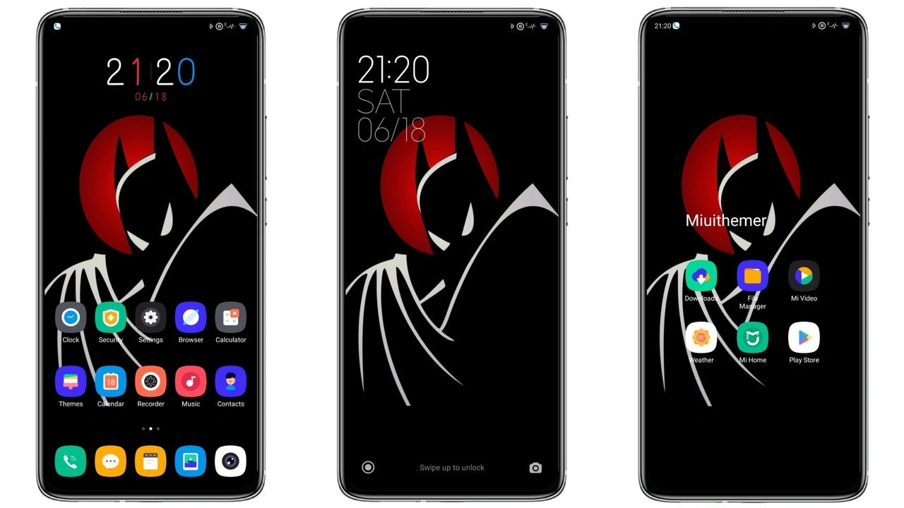 Bat mod 13 MIUI theme for Xiaomi and Redmi devices - MIUI Themer