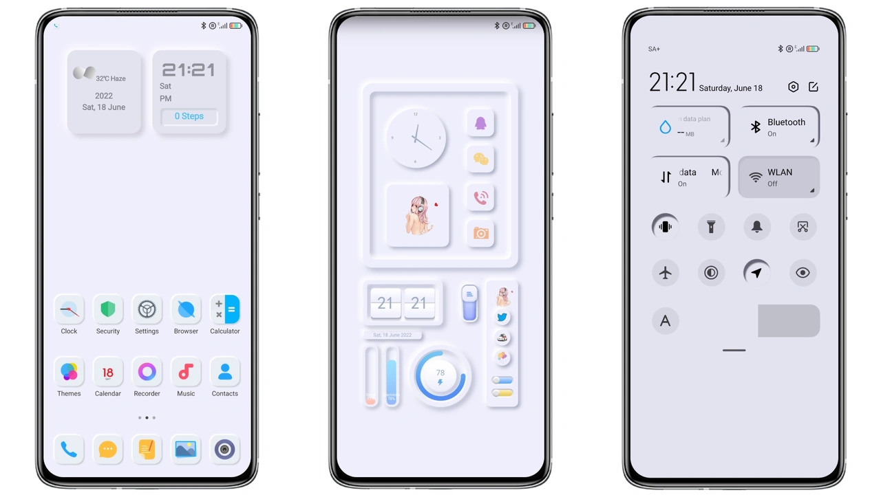 Beautiful white MIUI theme for Xiaomi and Redmi devices - MIUI Themer