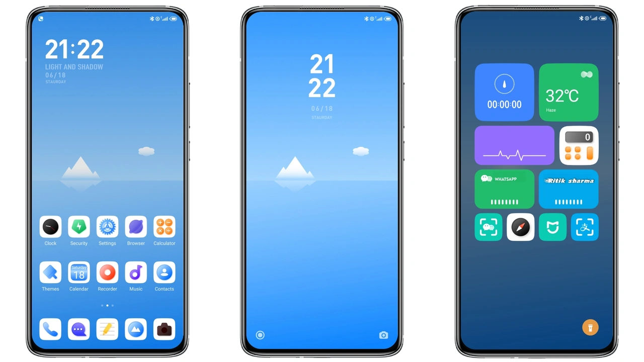 Blue Way X MIUI theme for Xiaomi and Redmi devices - MIUI Themer