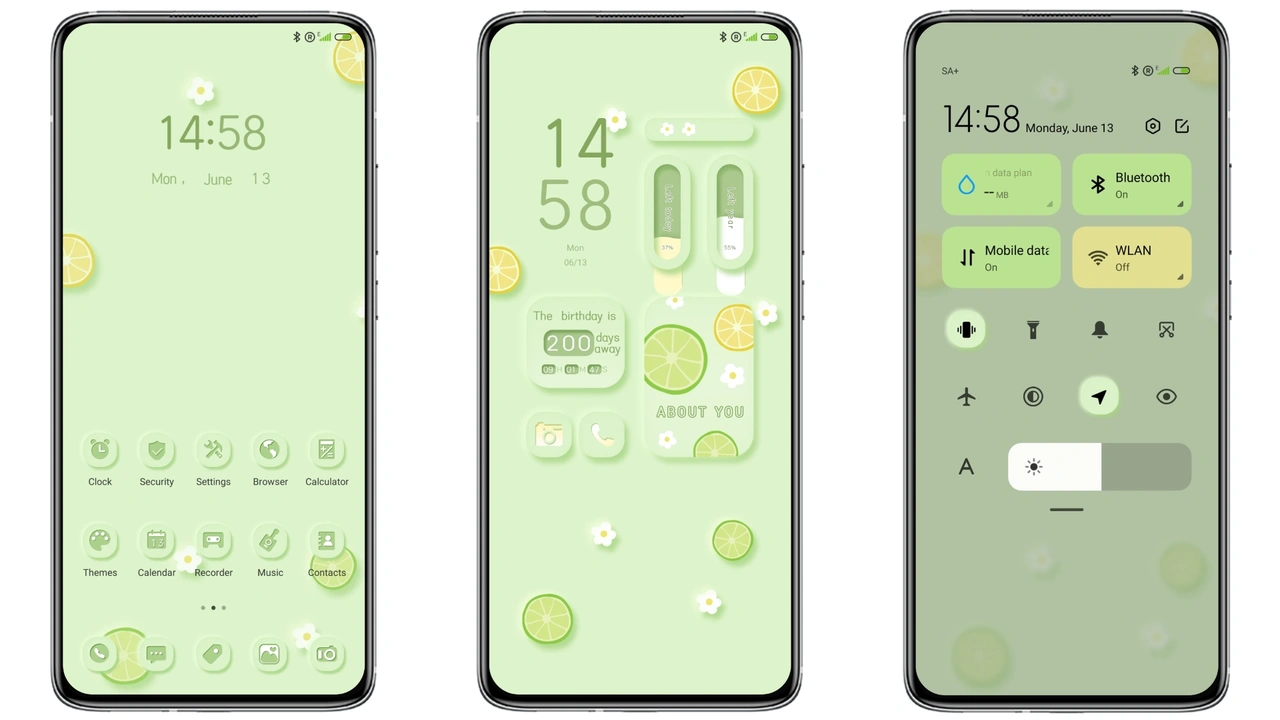 Fresh lemon MIUI theme for Xiaomi and Redmi devices - MIUI Themer