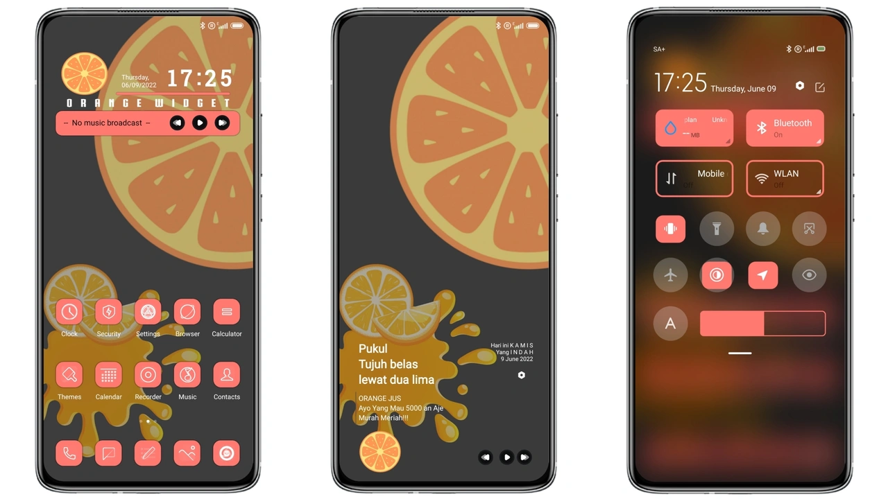 Orange UI Dark MIUI theme for Xiaomi and Redmi devices - MIUI Themer