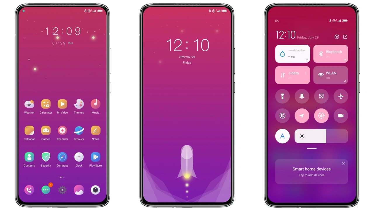 fly rocket MIUI theme for Xiaomi and Redmi devices - MIUI Themer