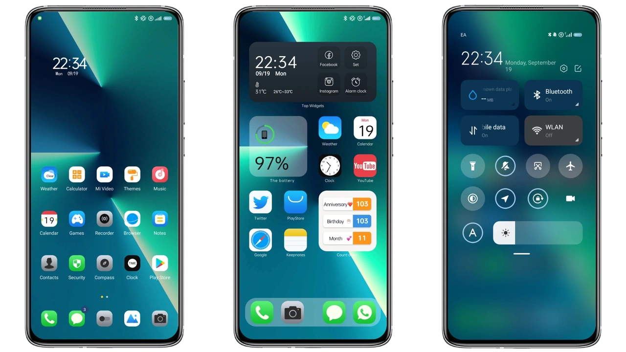 Extreme OS widget MIUI theme for Xiaomi and Redmi devices - MIUI Themer