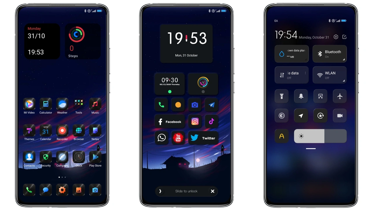 Blacks mod v13 MIUI dark theme for Xiaomi and Redmi Phones - MIUI Themer