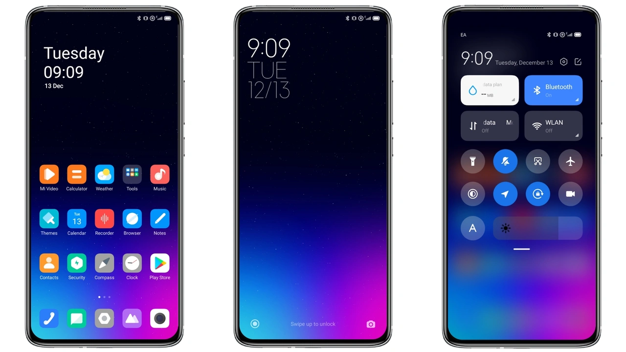 Gradient Galaxy MIUI theme for Xiaomi and Redmi Phones - MIUI Themer