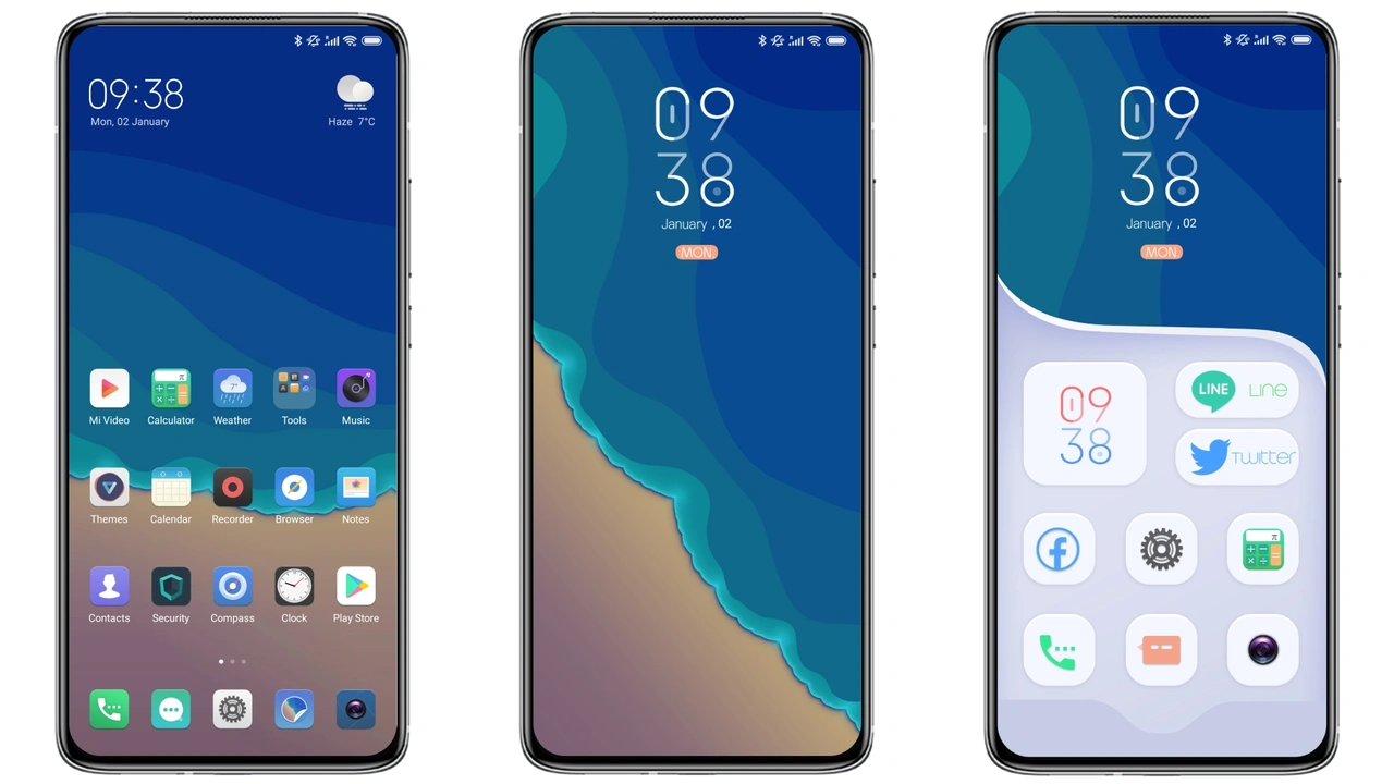 Clear Shallow Wave MIUI theme for Xiaomi and Redmi Phones - MIUI Themer