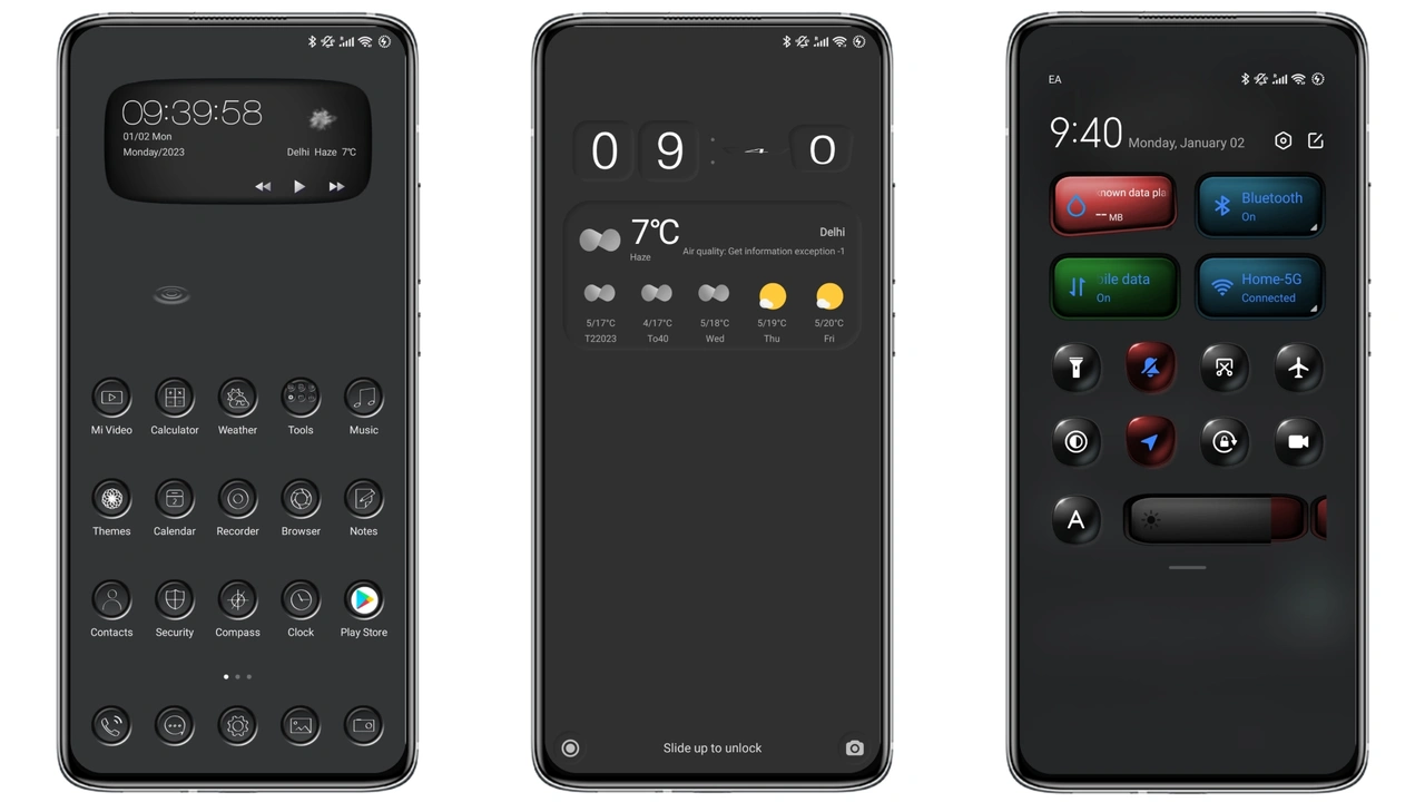Dark v3 MIUI theme for Xiaomi and Redmi Phones - MIUI Themer