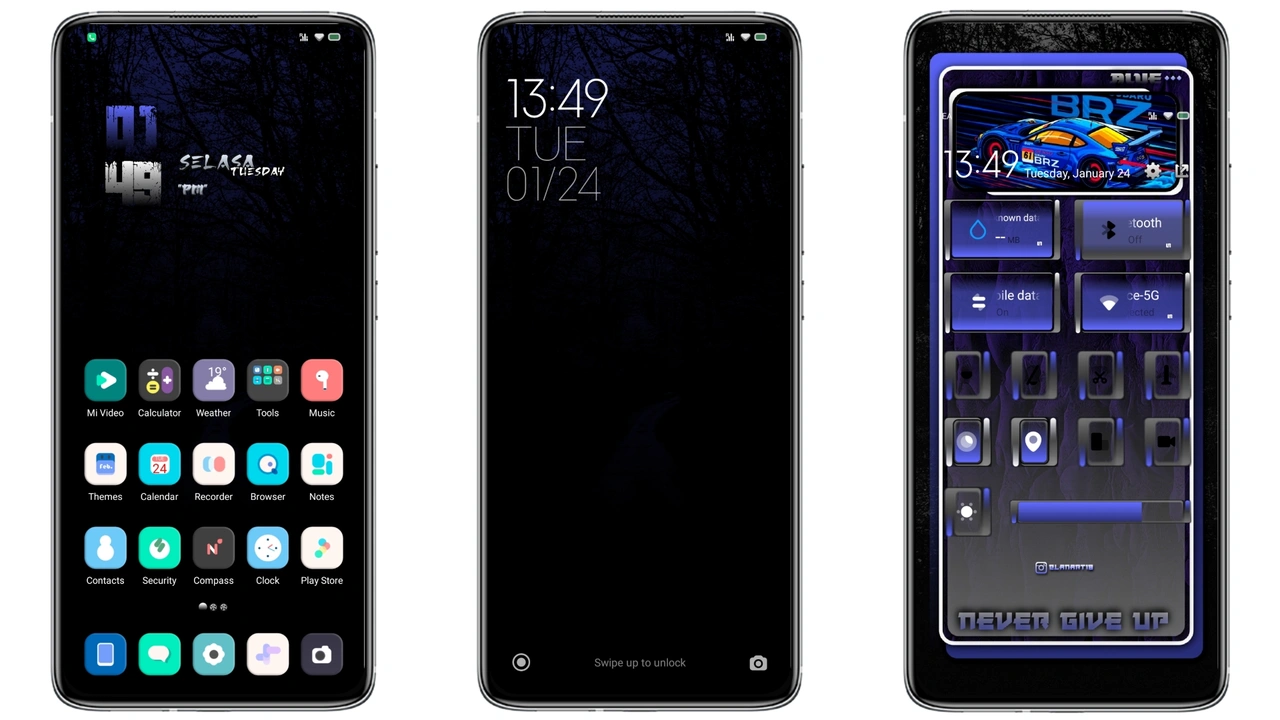 SUBARU BRZ V12.5 MIUI theme for Xiaomi and Redmi Phones - MIUI Themer