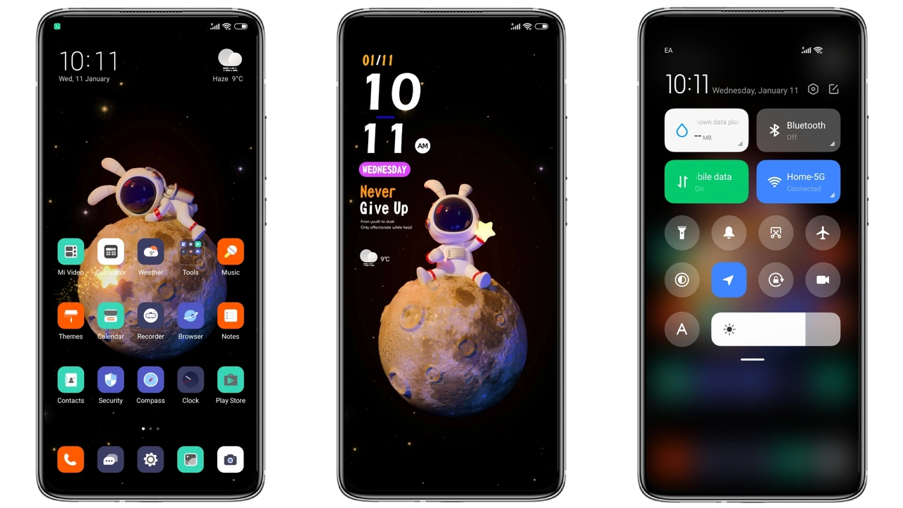 Space Bunny MIUI theme for Xiaomi and Redmi Phones - MIUI Themer