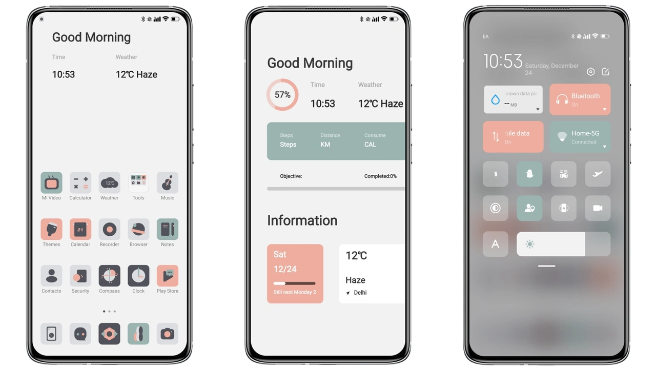 white UI MIUI theme for Xiaomi and Redmi Phones - MIUI Themer