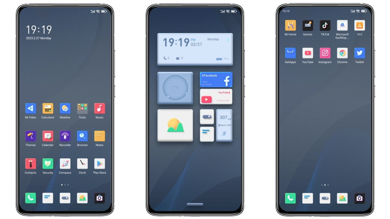 Simple Blue MIUI theme for Xiaomi and Redmi Phones - MIUI Themer