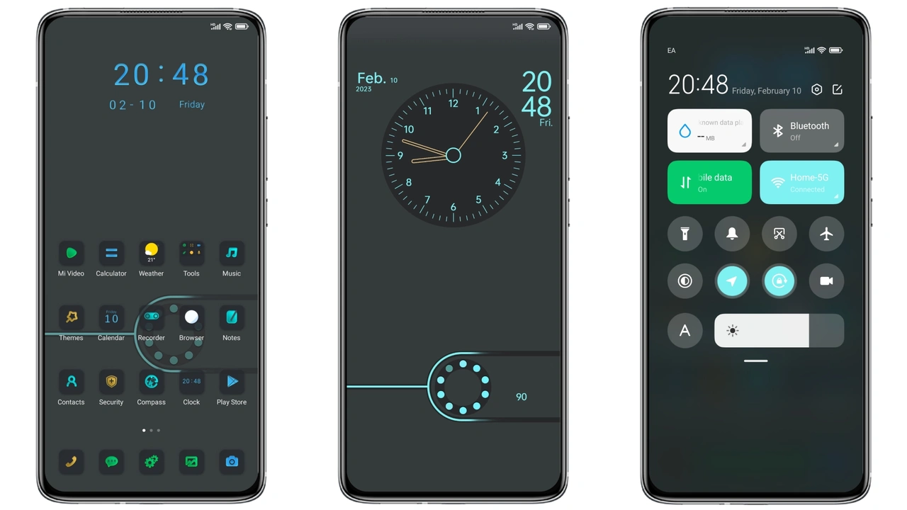Simple clock MIUI theme for Xiaomi and Redmi Phones - MIUI Themer