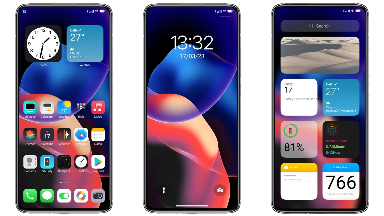 Apple iPhone like MIUI theme P-XSc_v13 for Xiaomi and Redmi Phones ...