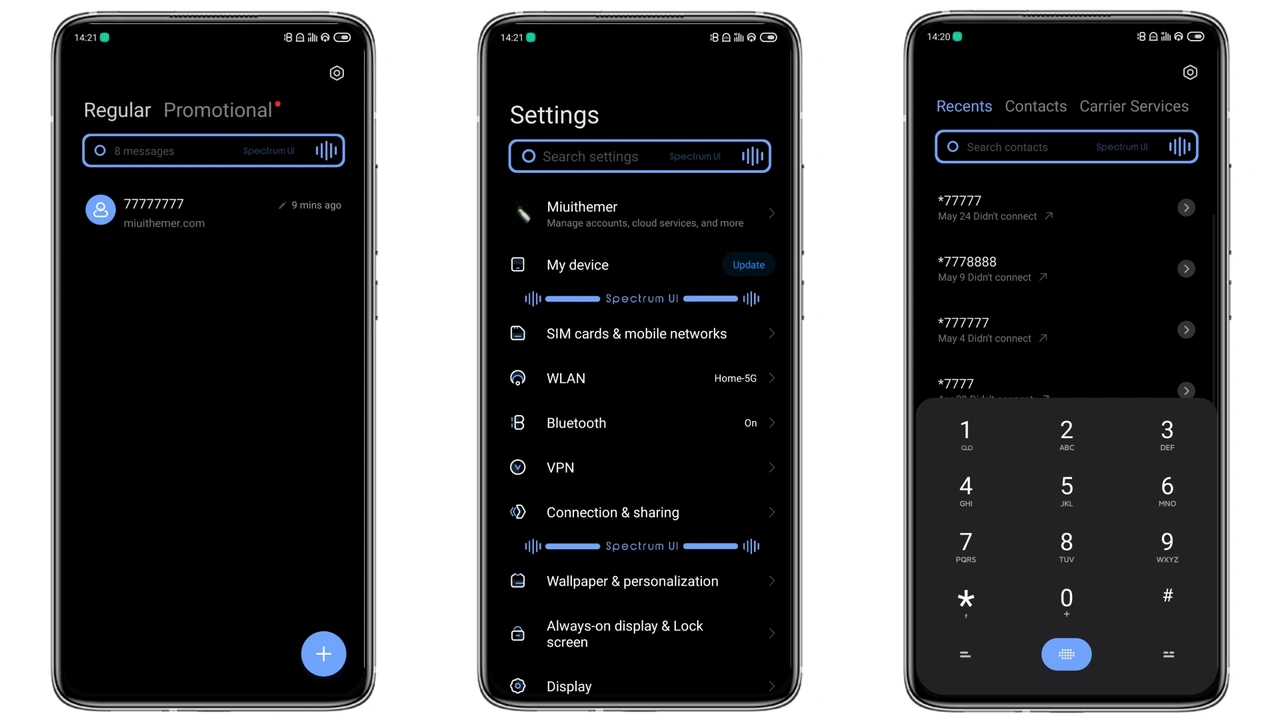 Fresh MIUI theme Spectrum UI v2 for Xiaomi and Redmi Phones - MIUI Themer