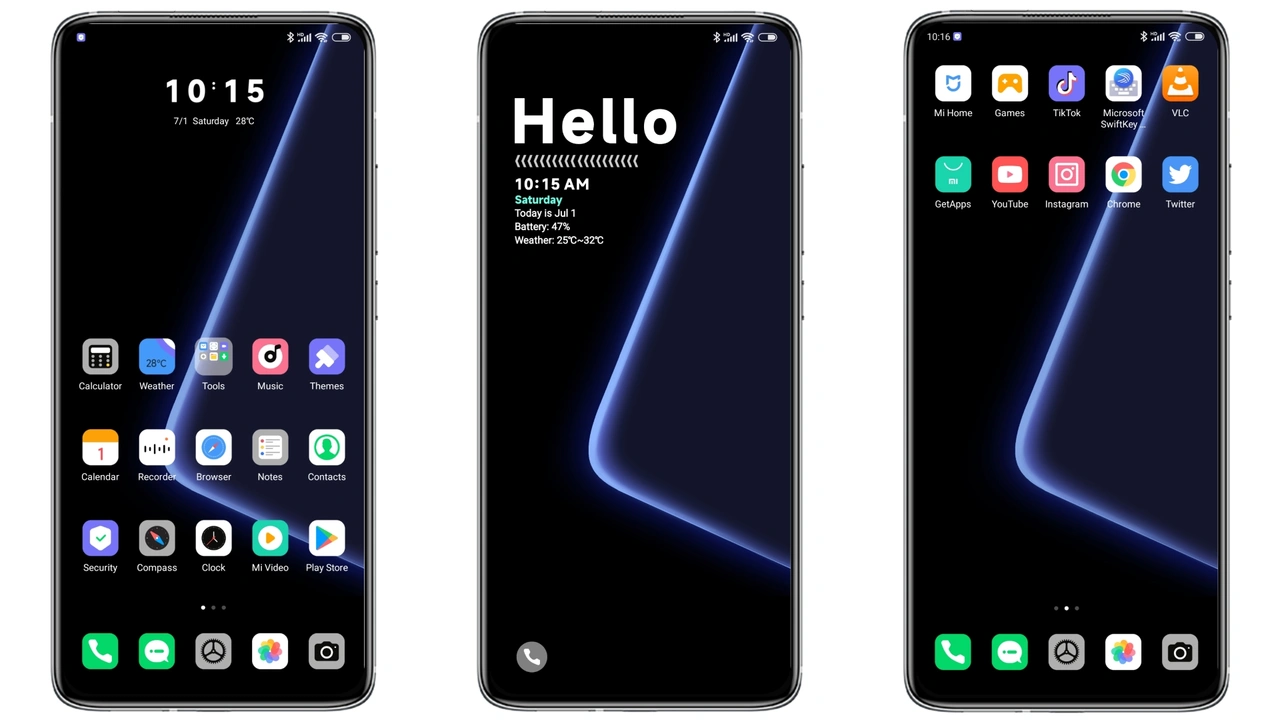 Blue Limit MIUI theme for Xiaomi and Redmi phones - MIUI Themer
