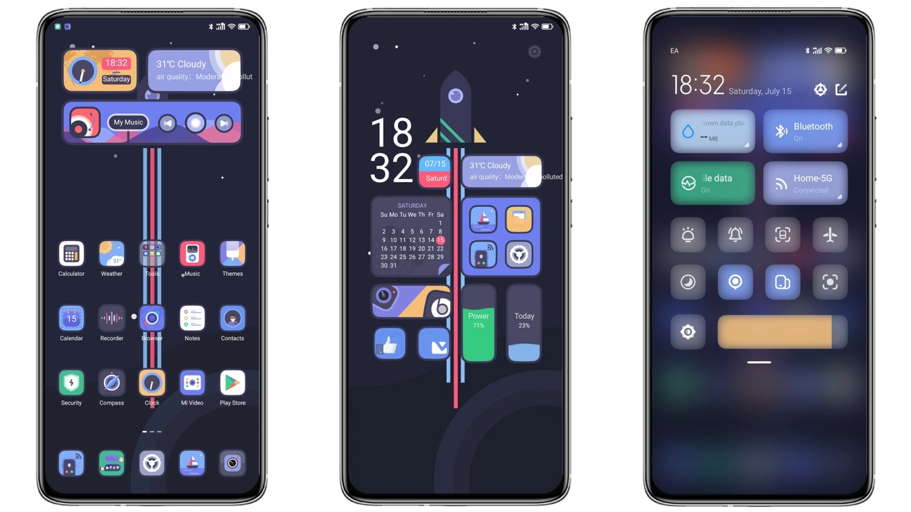 Space time 4 MIUI theme for Xiaomi and Redmi phones - MIUI Themer