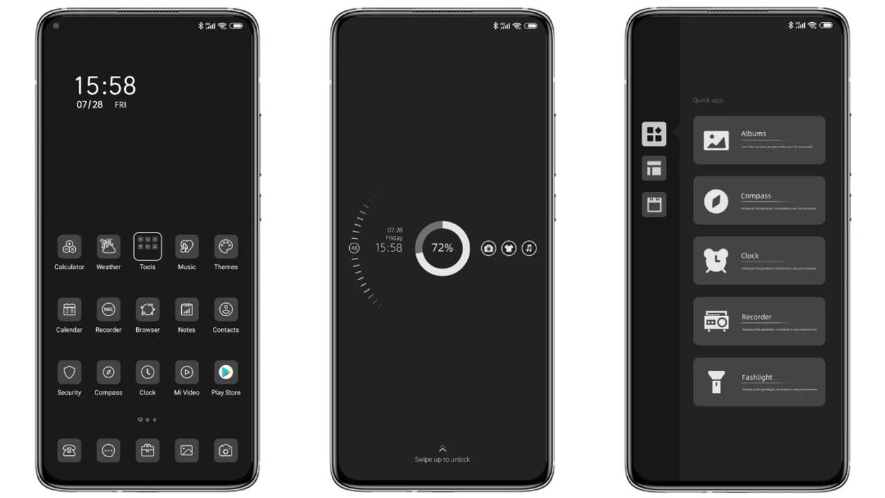 Minimalist Black MIUI theme for Xiaomi and Redmi phones - MIUI Themer