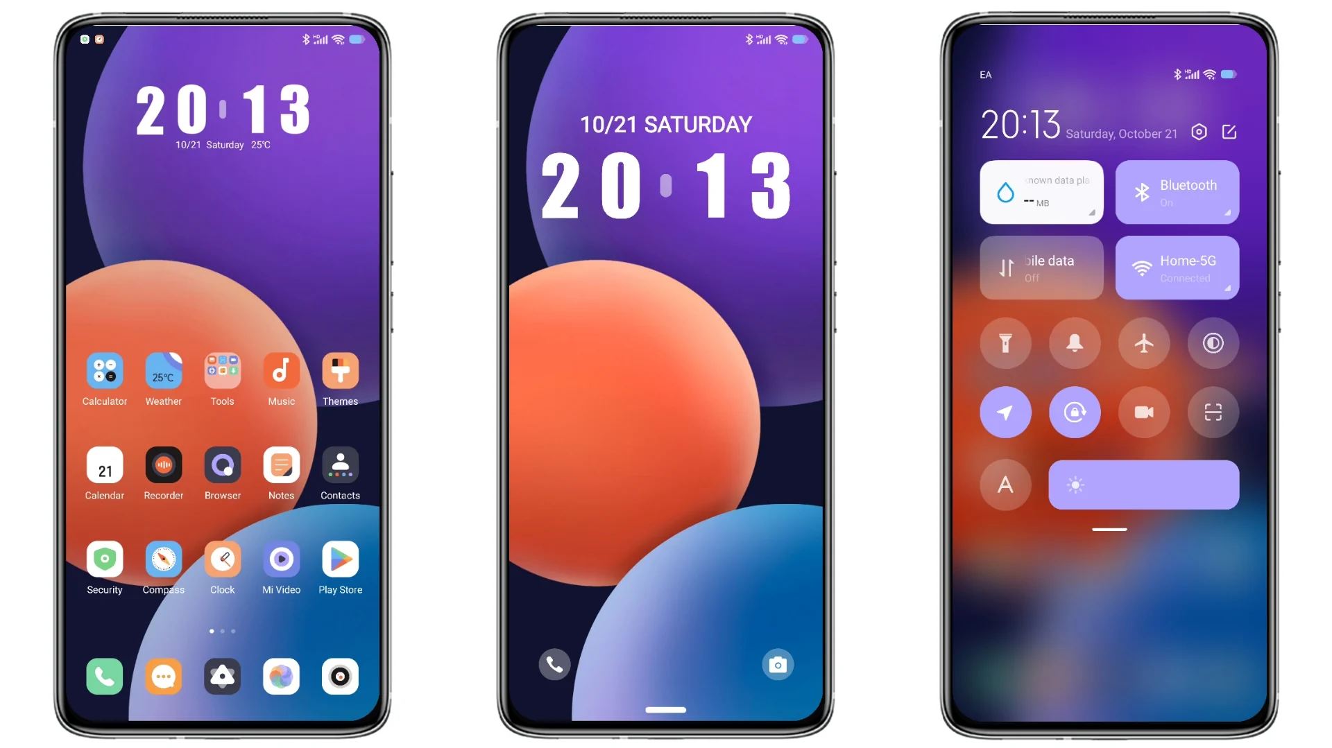 Simple business style MIUI theme Collision Circle for Xiaomi and Redmi ...