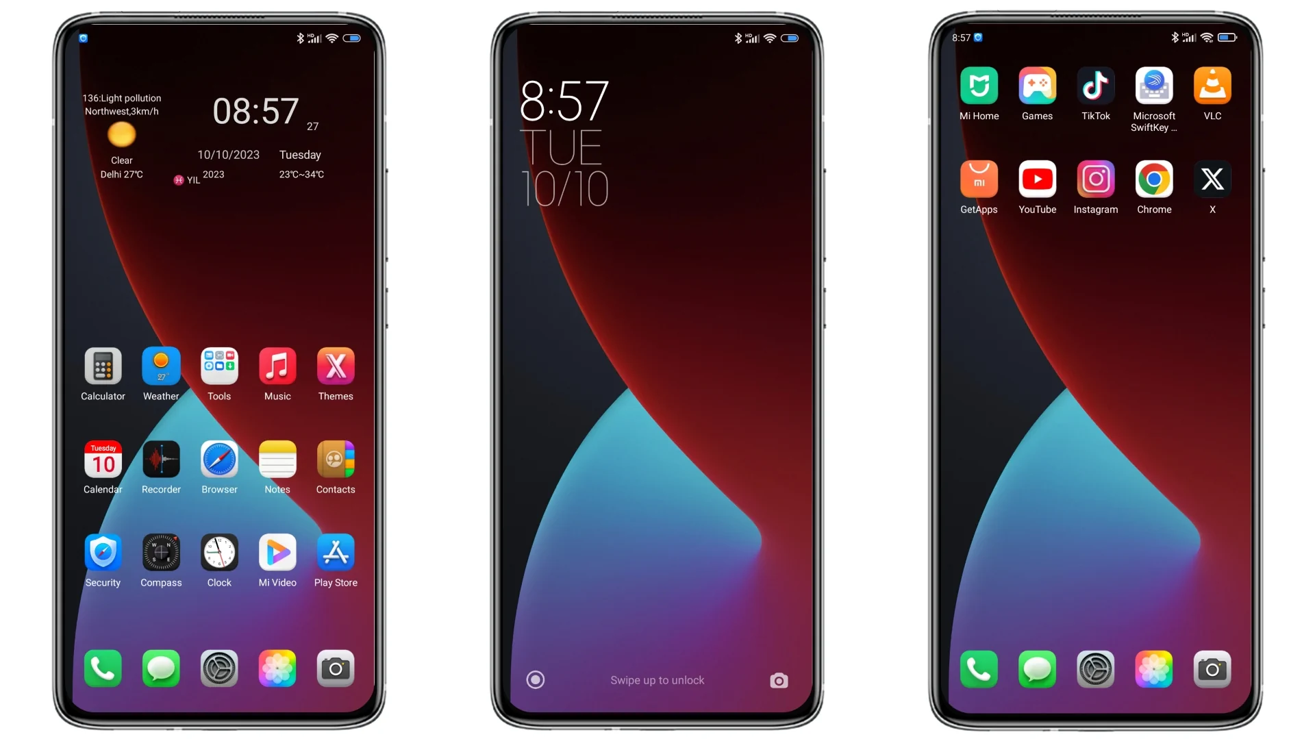 iPhone icons and wallpapers MIUI theme Flat for Xiaomi and Redmi phones ...