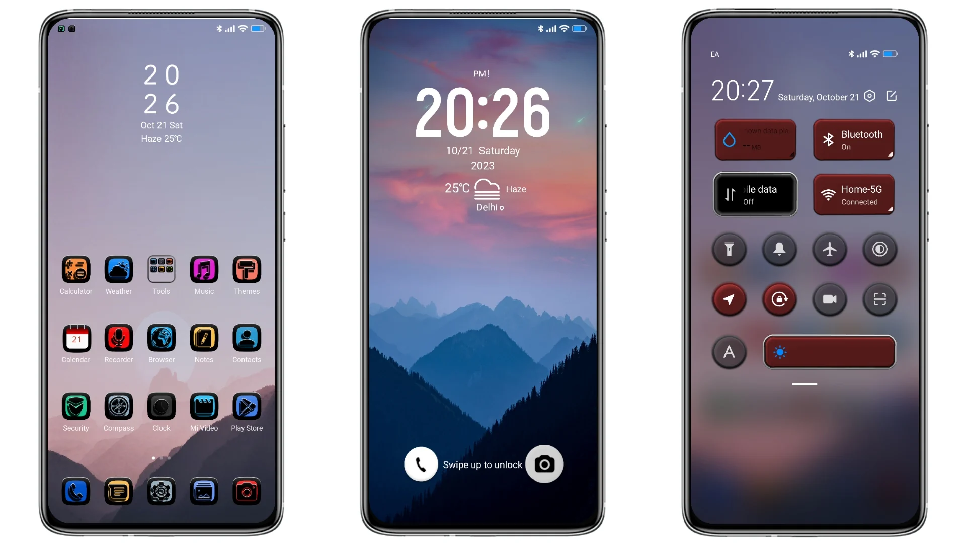 Cool MIUI theme Olivia for Xiaomi and Redmi phones - MIUI Themer