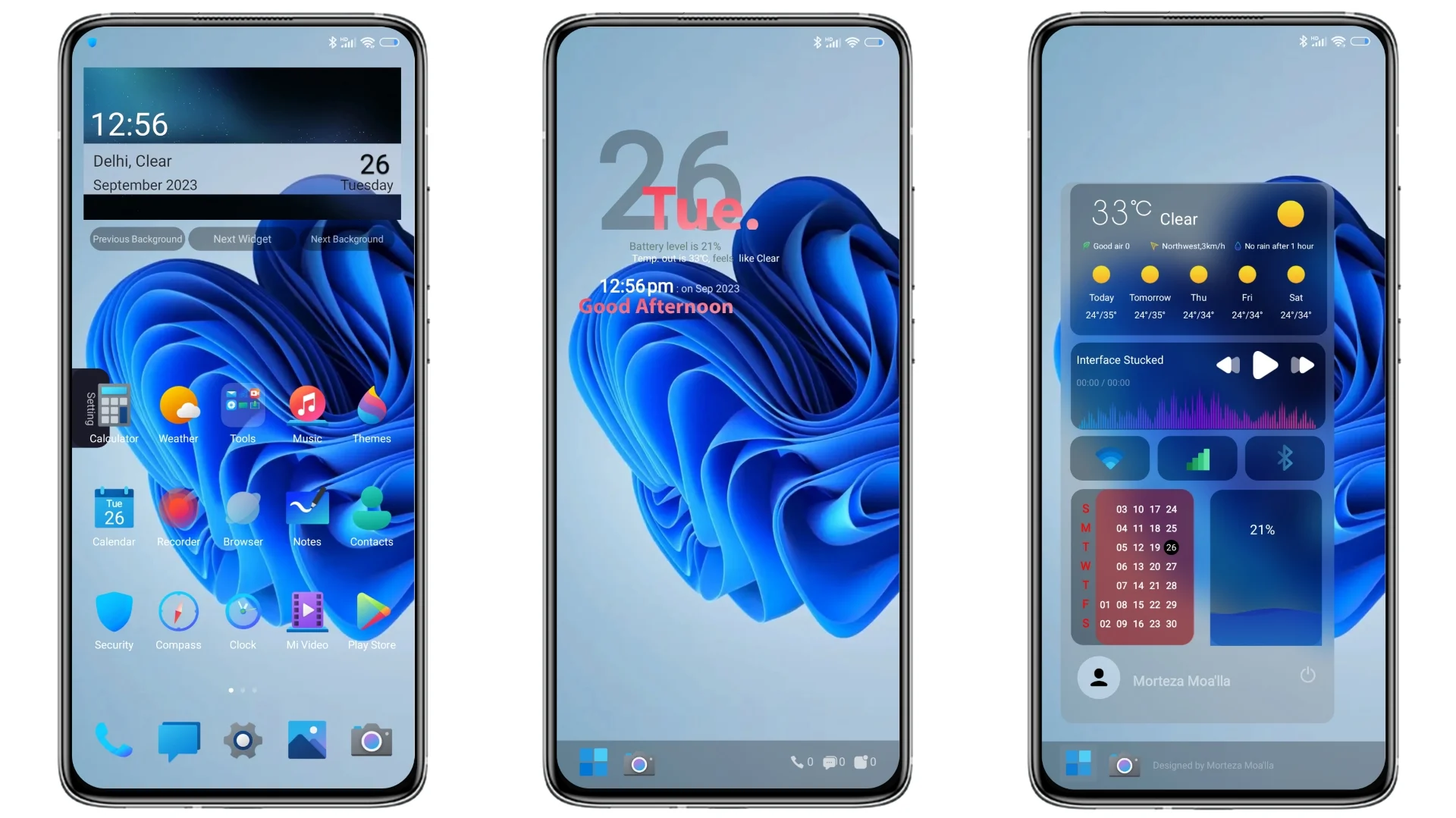 Best Windows 11 MIUI theme with live wallpaper and animated icons for Xiaomi and Redmi phones ...