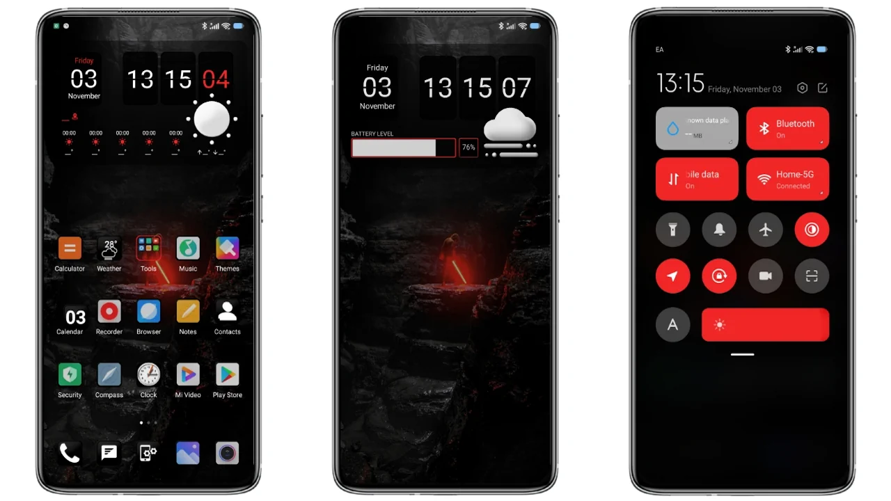 BoZ REDOS MIUI theme for Xiaomi and Redmi phones - MIUI Themer