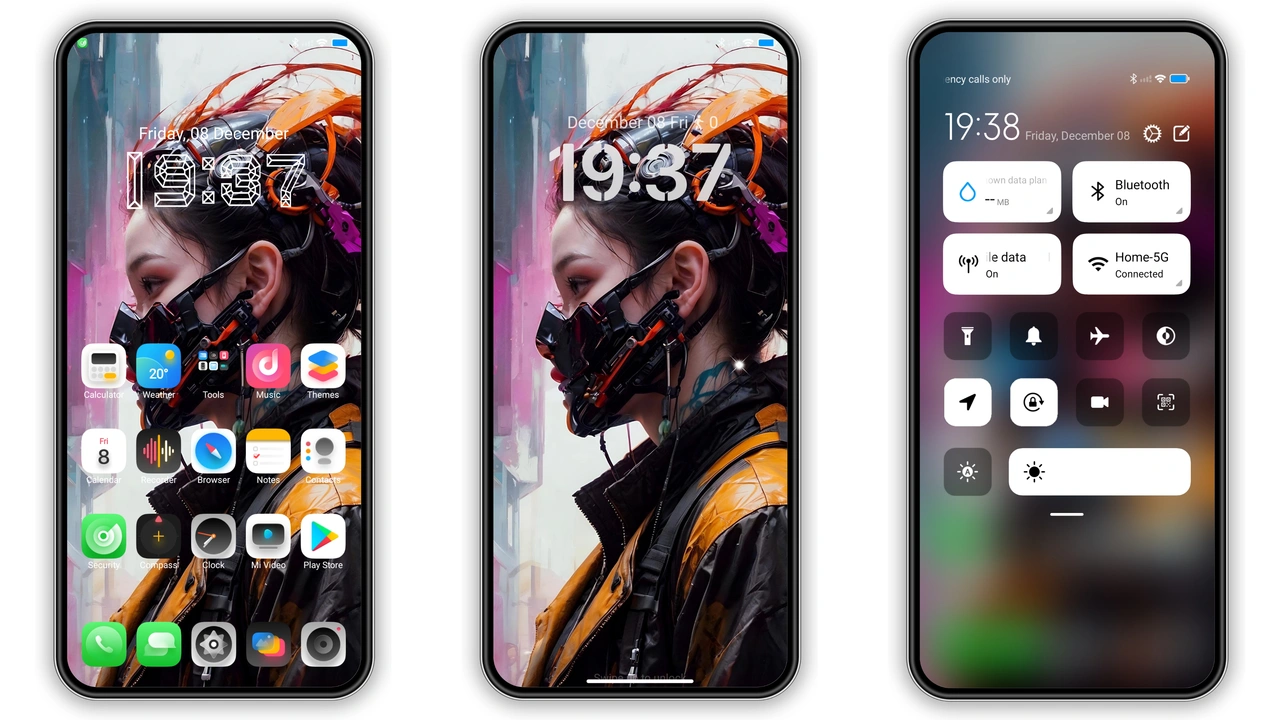 12 Wallpapers and Custom Lock Screen HyperOS and MIUI Theme KittyCat V2 ...